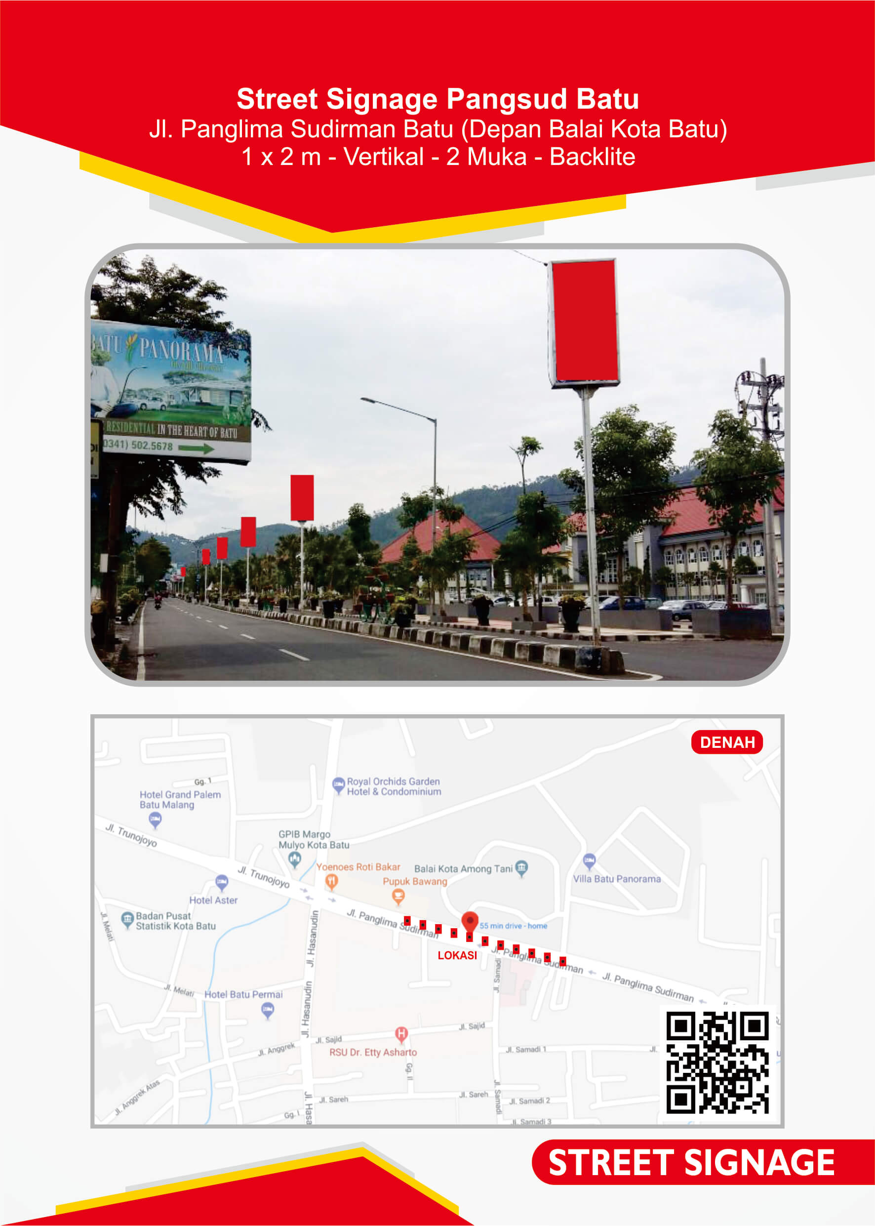 Street Signage Batu (Depan Balkot) - Malangbillboard.com